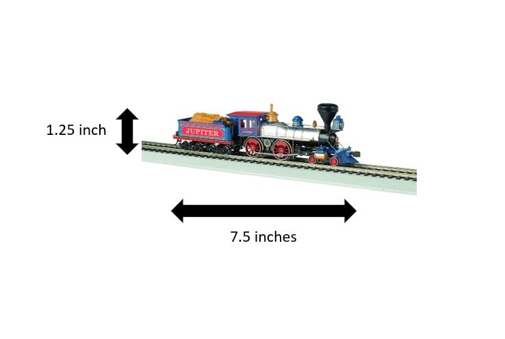 Bachmann Industries 4-4-0 American Steam DCC Ready Central Pacific #60 Jupiter Wood Load Locomotive (HO Scale)