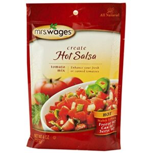 Mrs. Wages Salsa Mix Hot 4.0 OZ(Pack of 2)