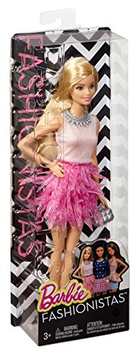 Barbie Fashionistas Doll with Pink Ruffled Dress