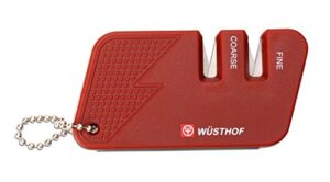 wüsthof wusthof mini knife sharpener double, red, 20 cm