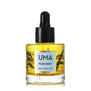 uma pure rest wellness oil for fatigue & restlessness, promotes deep rest naturally | 100% organic ayurvedic soothing essential oils (1 fl oz | 30 ml)