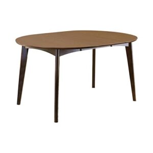 malone oval dining table dark walnut