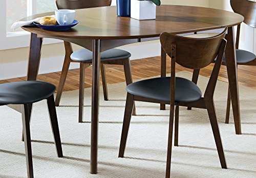 Malone Oval Dining Table Dark Walnut