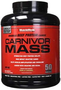 musclemeds carnivor mass - vanilla caramel