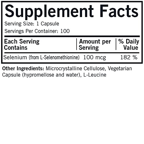 Selenium 100 mcg Capsules - Hypo - 100 ct.