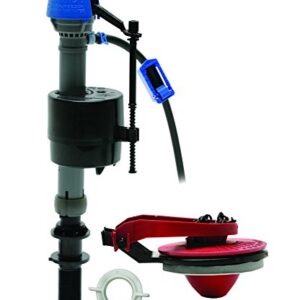 Fluidmaster 400CARP5 Universal No Tank Removal PerforMAX Kit, High Performance Toilet Fill Valve and Adjustable Flush Valve Repair Kit Including Flapper, For 2-Inch Toilet Flush Valves