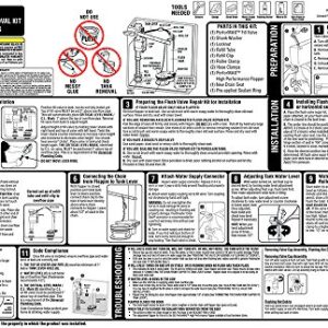 Fluidmaster 400CARP5 Universal No Tank Removal PerforMAX Kit, High Performance Toilet Fill Valve and Adjustable Flush Valve Repair Kit Including Flapper, For 2-Inch Toilet Flush Valves