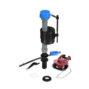 Fluidmaster 400CARP5 Universal No Tank Removal PerforMAX Kit, High Performance Toilet Fill Valve and Adjustable Flush Valve Repair Kit Including Flapper, For 2-Inch Toilet Flush Valves