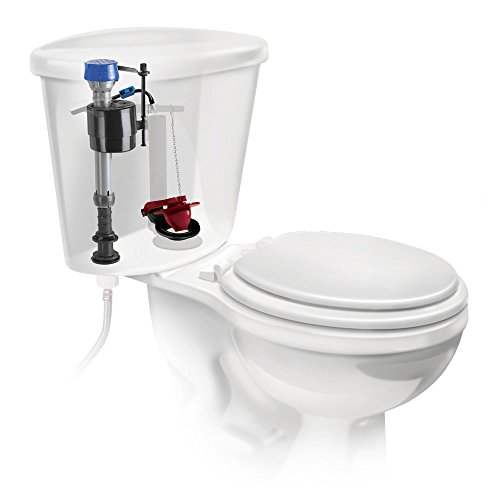 Fluidmaster 400CARP5 Universal No Tank Removal PerforMAX Kit, High Performance Toilet Fill Valve and Adjustable Flush Valve Repair Kit Including Flapper, For 2-Inch Toilet Flush Valves