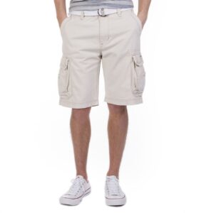 unionbay men's survivor belted cargo short, stone, 36