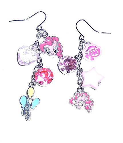 My Little Pony Charms Mismatched Drop Earrings - Pinkie Pie