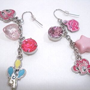 My Little Pony Charms Mismatched Drop Earrings - Pinkie Pie