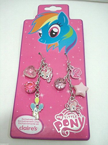 My Little Pony Charms Mismatched Drop Earrings - Pinkie Pie