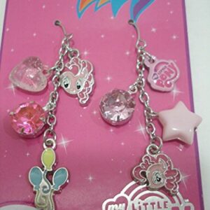 My Little Pony Charms Mismatched Drop Earrings - Pinkie Pie