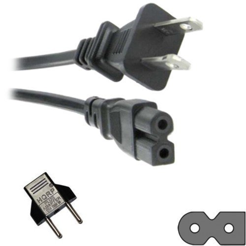 HQRP 10ft AC Power Cord Compatible with Bose Wave SoundTouch Music System Mains Cable Sound-Touch + HQRP Euro Plug Adapter