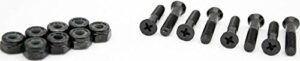 dimebag skateboard hardware 1 set black 1 in