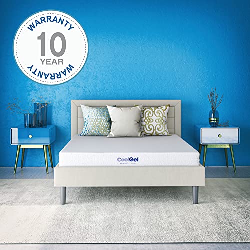 Classic Brands Cool Gel Memory Foam 6-Inch Mattress | CertiPUR-US Certified | Bed-in-a-Box, Twin