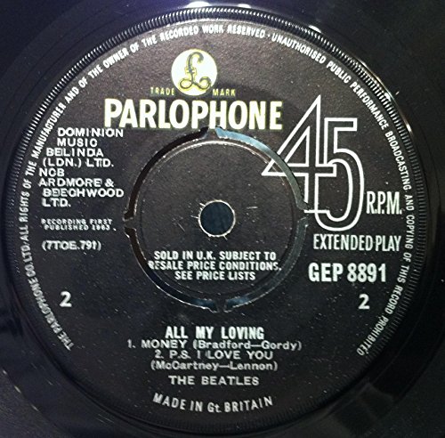 THE BEATLES ALL MY LOVING 45 rpm single