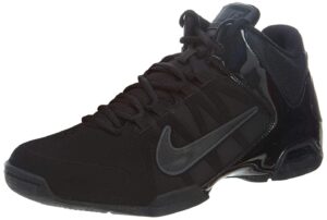 nike mens air visi pro vi nbk black/anthracite ankle-high nubuck basketball shoe - 9m