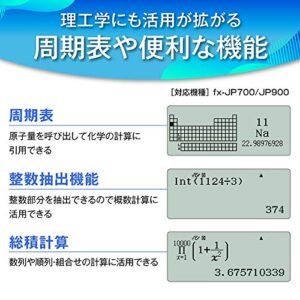 Casio fx-JP700-N Scientific Calculator, High Definition, Japanese Display, Over 600 Functions