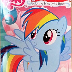 My Little Pony Jumbo Coloring & Activity Book 4 Pack - Pinkie Pie, Twilight Sparkle, Rainbow Dash & Fluttershty