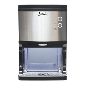 avanti elite series countertop nugget ice maker and dispenser, 33 lbs, in stainless steel (nimd3313s-is)