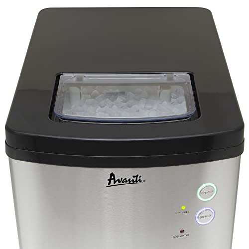 Avanti Elite Series Countertop Nugget Ice Maker and Dispenser, 33 lbs, in Stainless Steel (NIMD3313S-IS)