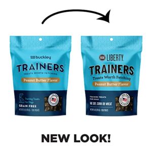 BIXBI Liberty Trainers, Peanut Butter (6 oz, 1 Pouch) - Small Training Treats for Dogs - Low Calorie and Grain Free Dog Treats, Flavorful Pocket Size Healthy and All Natural Dog Treats