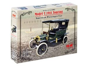 icm 24002 plastic vehicle model t 1911 touring, american passenger car - scale 1:24