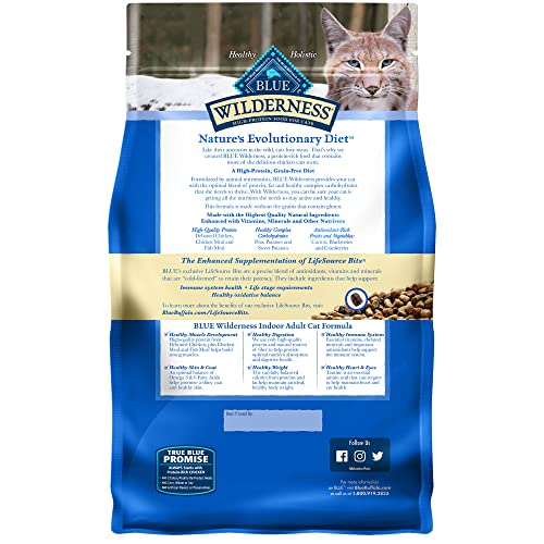 Blue Buffalo Wilderness High Protein, Natural Adult Indoor Dry Cat Food, Chicken 5-lb