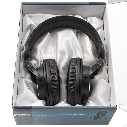 LyxPro HAS-10 Closed Back Over Ear Professional Studio Monitor and Mixing Headphones,Music Listening,Piano,Sound Isolation, Lightweight and Flexible