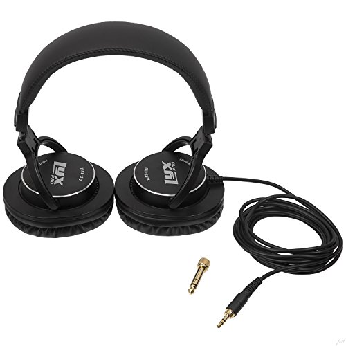 LyxPro HAS-10 Closed Back Over Ear Professional Studio Monitor and Mixing Headphones,Music Listening,Piano,Sound Isolation, Lightweight and Flexible