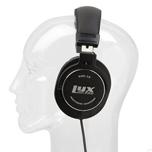 LyxPro HAS-10 Closed Back Over Ear Professional Studio Monitor and Mixing Headphones,Music Listening,Piano,Sound Isolation, Lightweight and Flexible