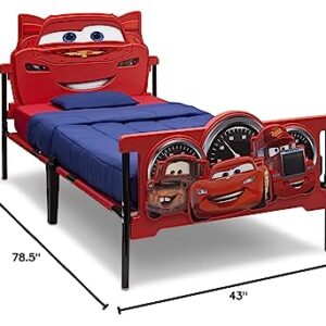 Delta Children Plastic 3D-Footboard Twin Bed, Disney/Pixar Cars