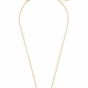 Kendra Scott Elisa Pendant Necklace for Women, Fashion Jewelry, 14k Gold-Plated, Rose Quartz