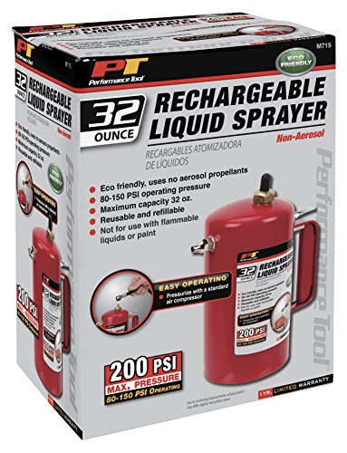 Performance Tool M715 Eco-Friendly Non-Aerosol Reusable Liquid Sprayer