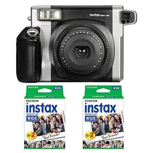 fujifilm instax wide 300 camera and 2 x instax wide film twin pack - 40 sheets