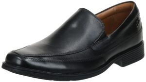 clarks men's tilden free loafer, black leather, 12