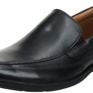 Clarks Men's Tilden Free Loafer, Black Leather, 12