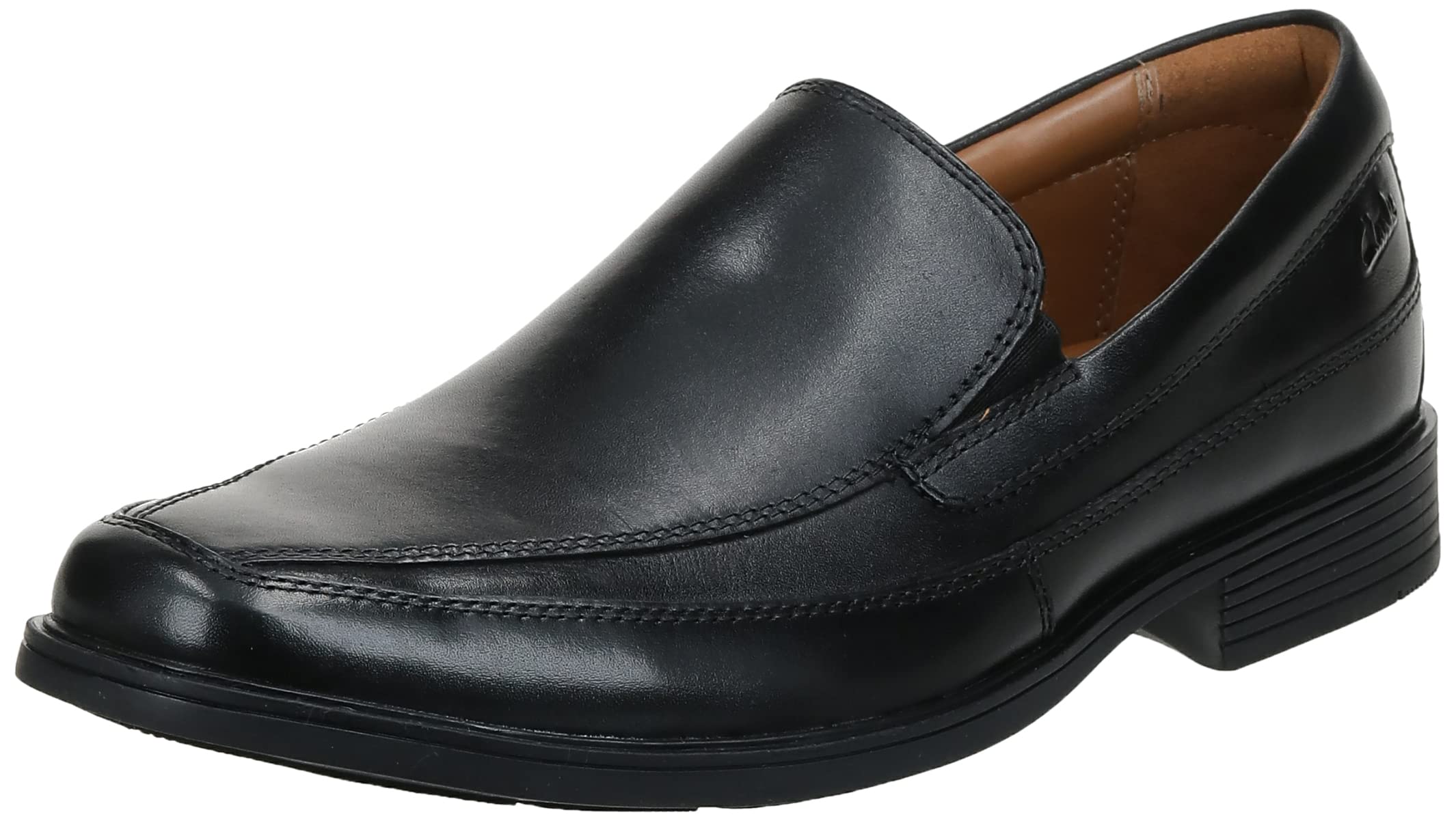 Clarks Men's Tilden Free Loafer, Black Leather, 12