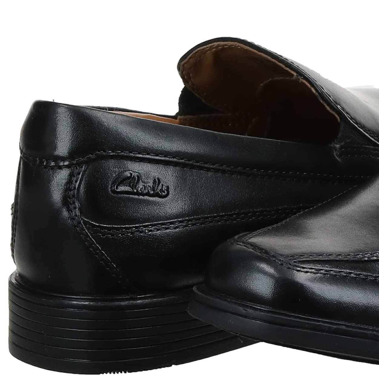 Clarks Men's Tilden Free Loafer, Black Leather, 12