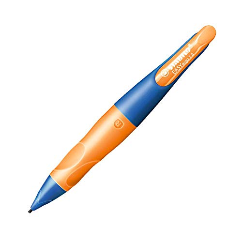 STABILO Ergonomic Mechanical Pencil EASYergo - Right-Handed - Ultramarine/Neon Orange