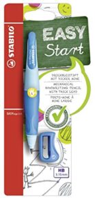 handwriting pencil - stabilo easyergo 3.15 - left handed - light blue/dark blue + sharpener