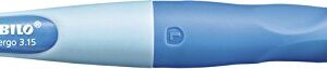 Handwriting Pencil - STABILO EASYergo 3.15 - Left Handed - Light Blue/Dark Blue + Sharpener