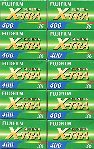 10 Rolls Fuji Fujifilm Superia X-tra ISO 400 36 CH-135-36 35mm Color Print Film