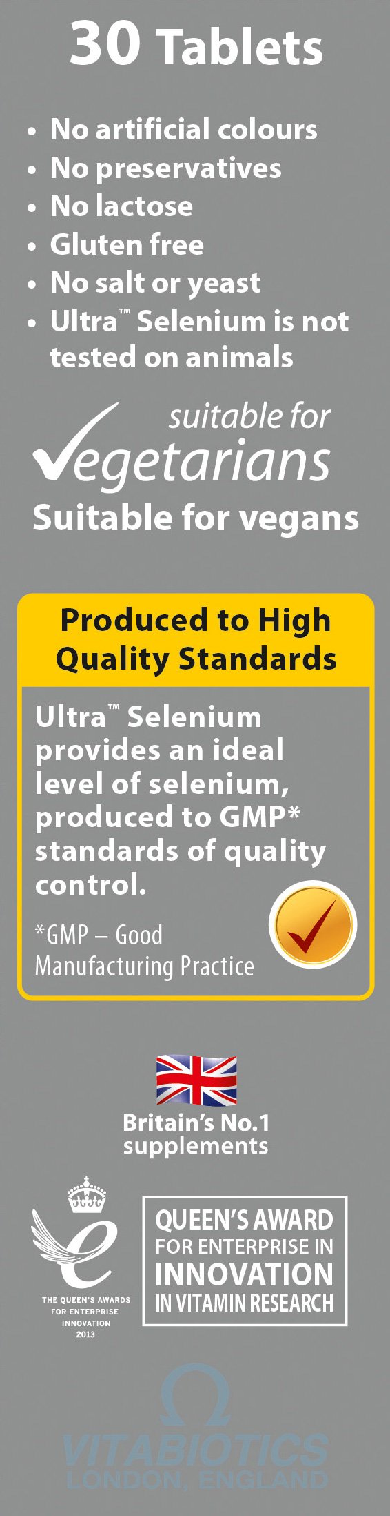 Ultra Selenium Tablets - Pack of 30