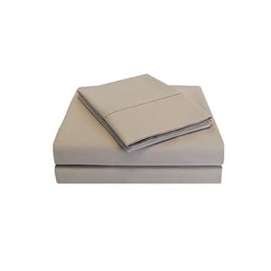 superior cotton percale deep pocket sheet set, california king, tan, 4-pieces