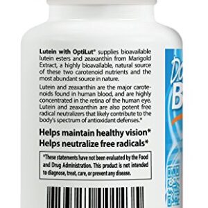 Doctor's Best Lutein with OptiLut, Non-GMO, Vegan, Gluten Free, Soy Free, Eye Health, 10 mg, 120 Veggie Caps