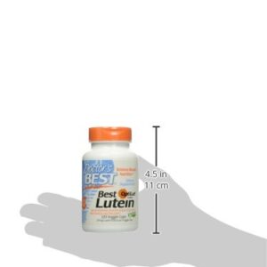 Doctor's Best Lutein with OptiLut, Non-GMO, Vegan, Gluten Free, Soy Free, Eye Health, 10 mg, 120 Veggie Caps