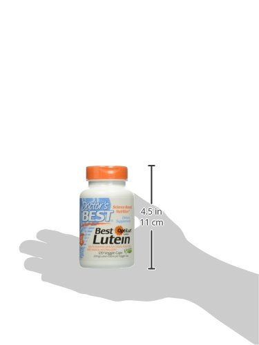 Doctor's Best Lutein with OptiLut, Non-GMO, Vegan, Gluten Free, Soy Free, Eye Health, 10 mg, 120 Veggie Caps